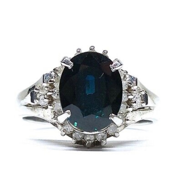 japan ring | Jewelry | Beautiful Ring 2 Ct Platinum 90 Sapphire Navy ...